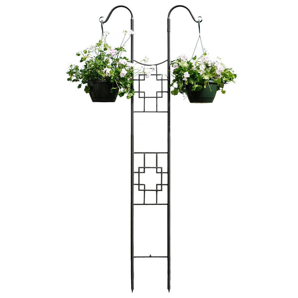 Snapklik.com : Achla Designs FT-26 Squares Double Pole Wrought Iron ...