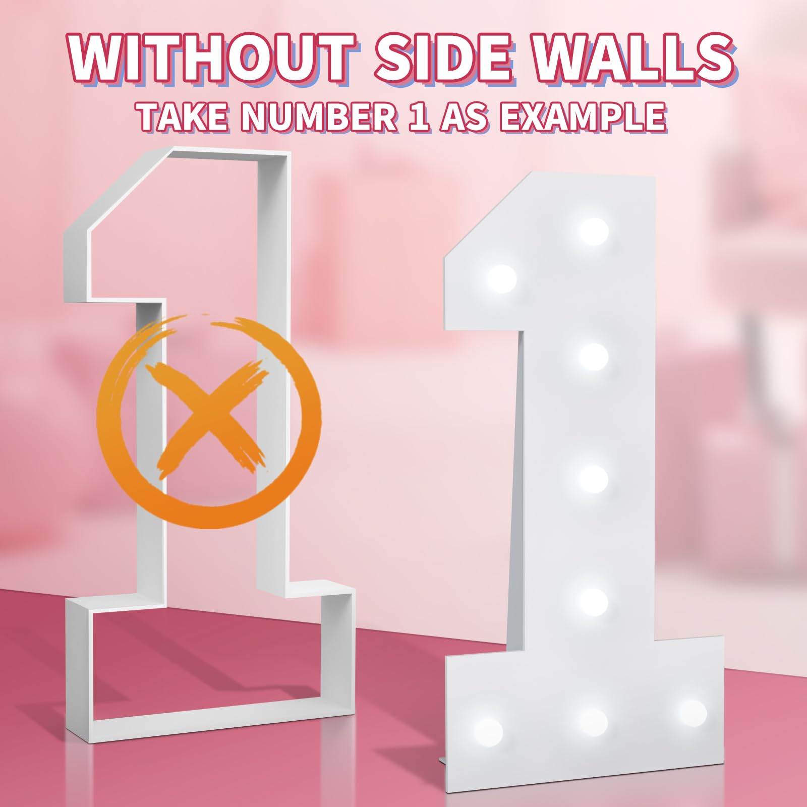 Snapklik.com : Imprsv Marquee Numbers Large 15th-Birthday Decorations ...