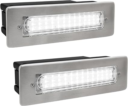 Long Life Lamp Company 2 Pack LED Brick Light LED Garden Wall Light ...