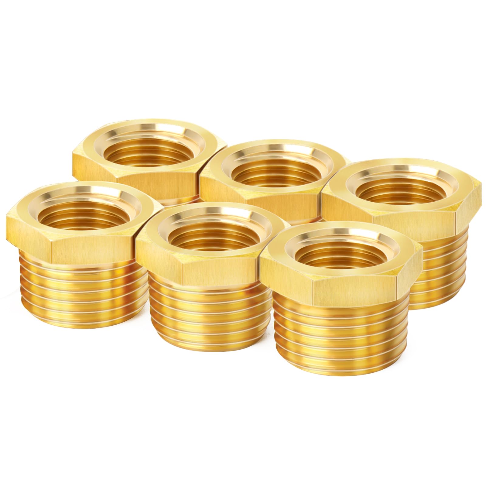 Snapklik.com : ChillWaves Brass Pipe Fitting, Reducer Hex Bushing 1 ...