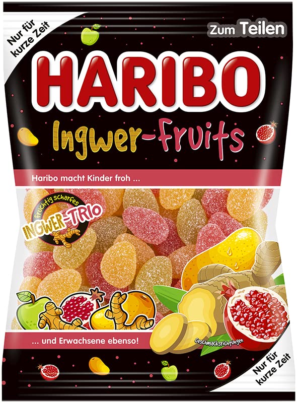 Amazon.com : Haribo Ingwer Fruits ( Ginger Fruits ) - 160 g : Grocery ...