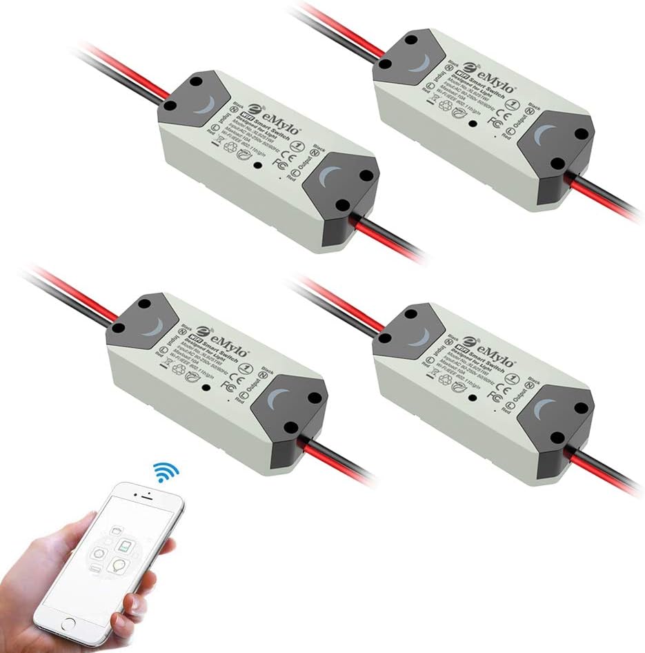 eMylo Smart WiFi Light Switch Wireless Relay Switch Module Remote ...