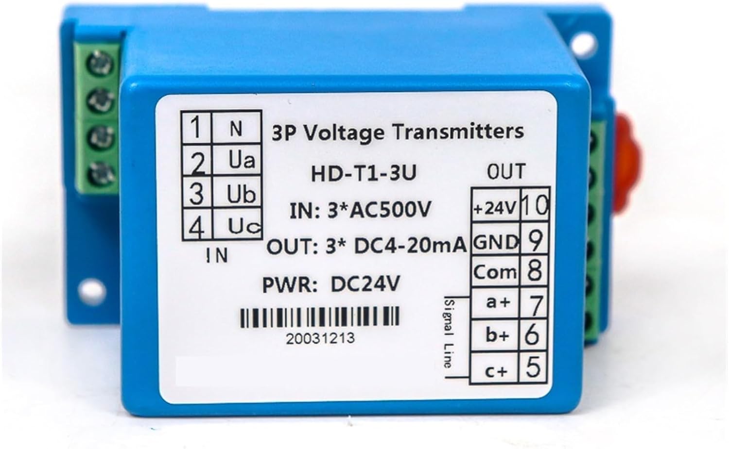 HEXEH Ac Voltage Transducer Voltage Sensor Transmitter Transformer Input 0-10V Ac Output 0-10V ...