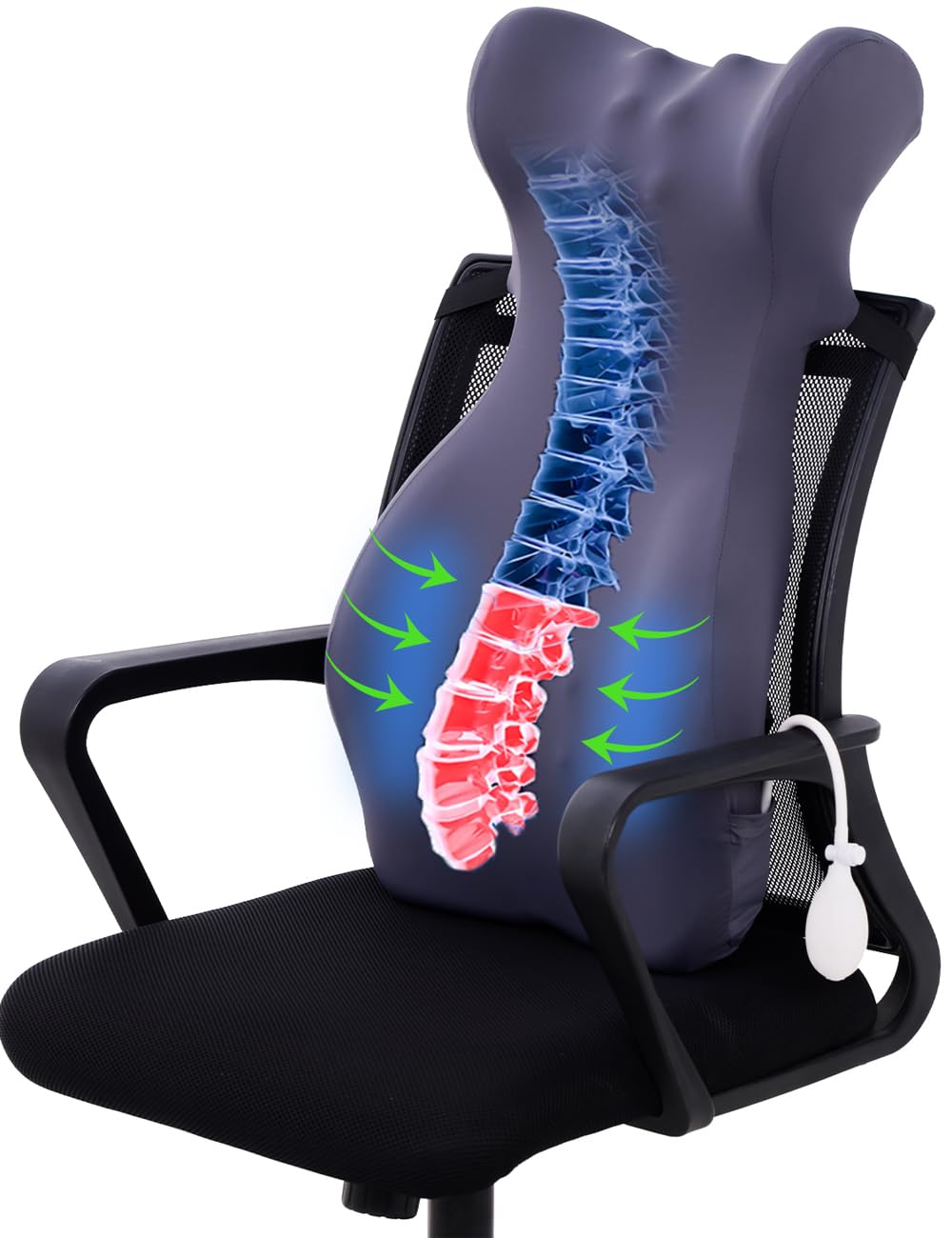 Amazon.com: Long Lumbar Support Pillow for Office Chair, Height ...