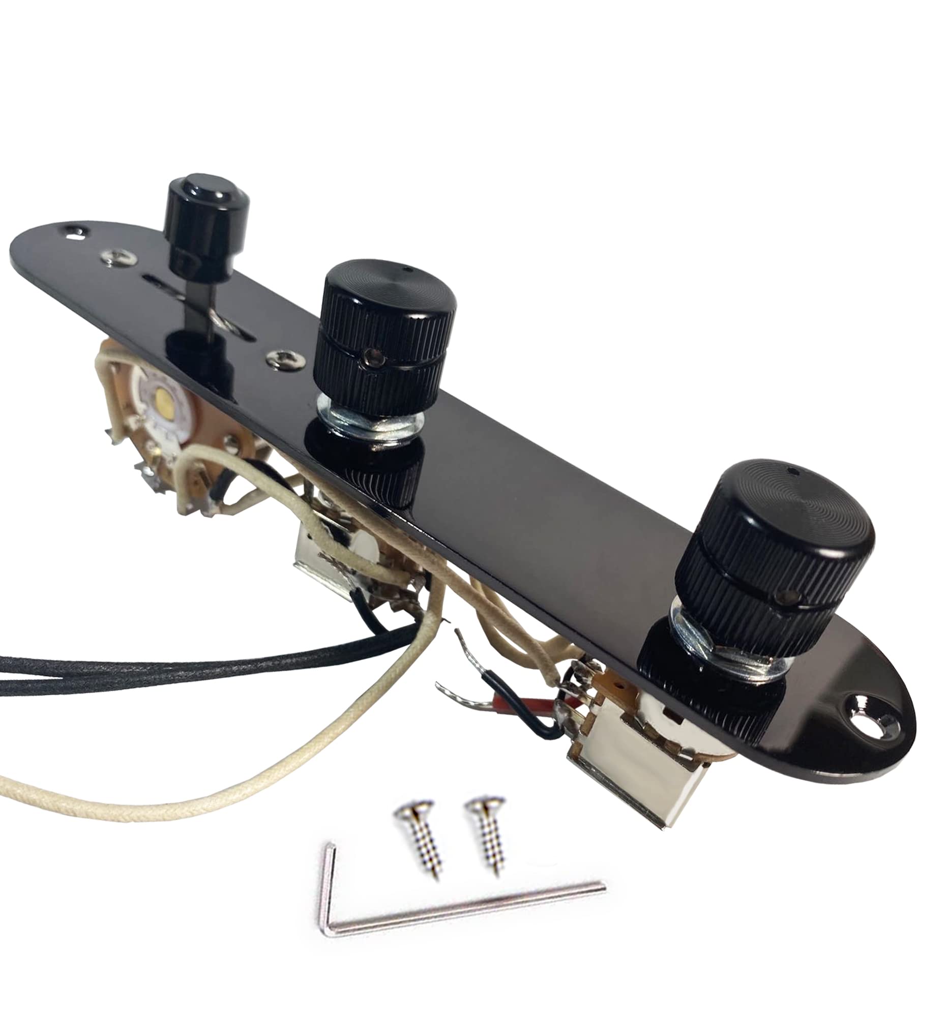 Amazon.com: LAMSAM Prewired 9 Tone Guitar Control Plate Assembly ...