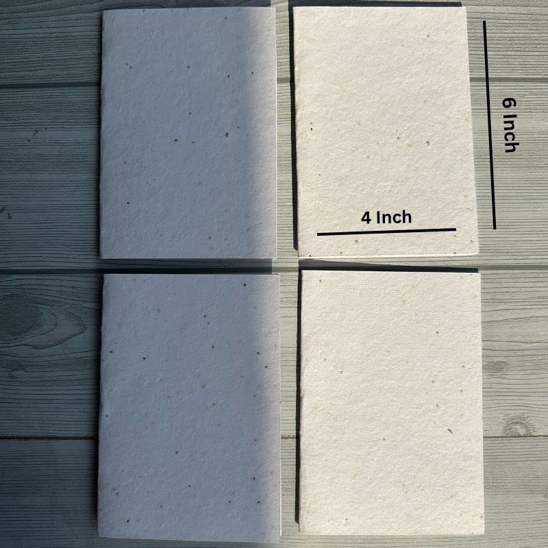 DIY Seed Paper Plantable Greeting Cards With Envelopes | Set Of 4 Eco ...