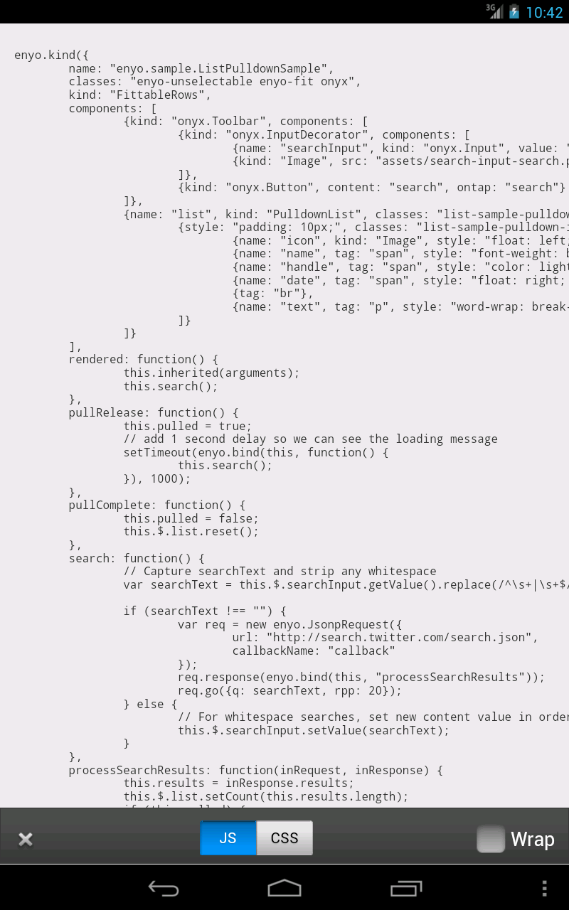 Enyo Sampler - App on Amazon Appstore