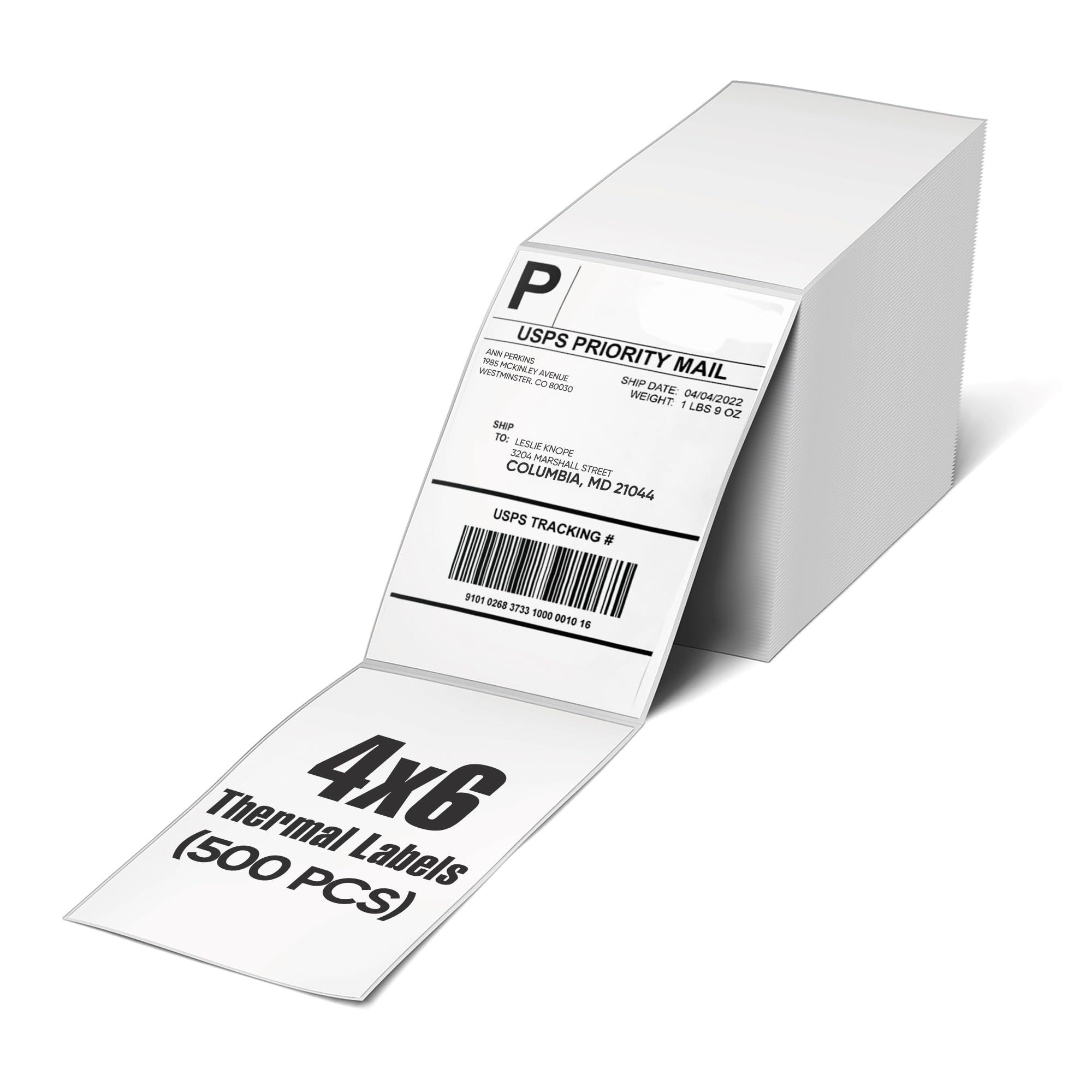 Snapklik.com : 4x6 Fanfold Thermal Shipping Labels 500 Labels Per Pack ...