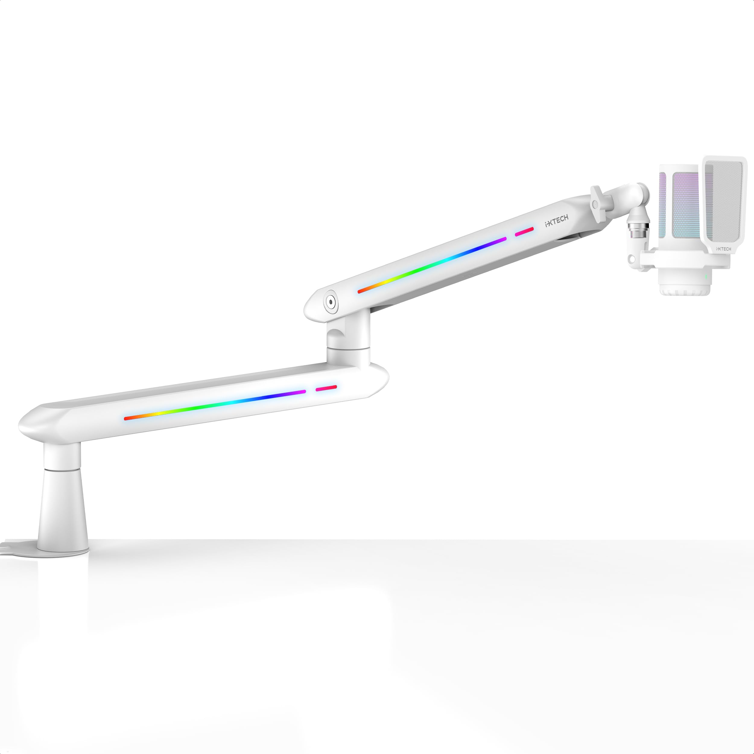 Amazon.com: IXTECH RGB Low Profile Boom Arm for Mic, Adjustable ...