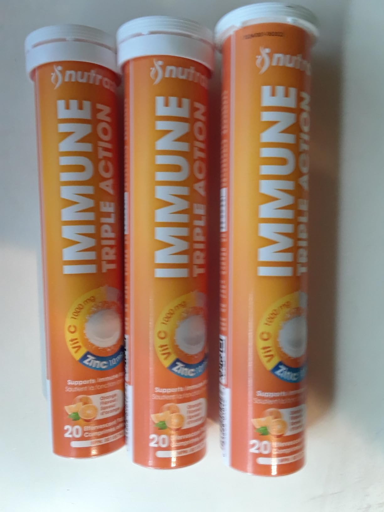 Nutrazul Immune Triple Action Effervescent Tablets - Vitamin C 1000 mg ...