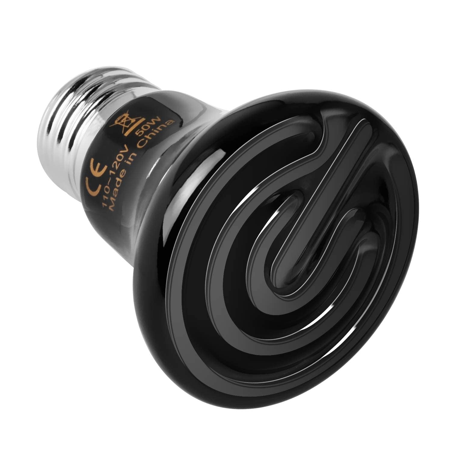 Amazon.com: HealSmart Reptile Mini Heat Lamp 25W/50W Ceramic Heat ...