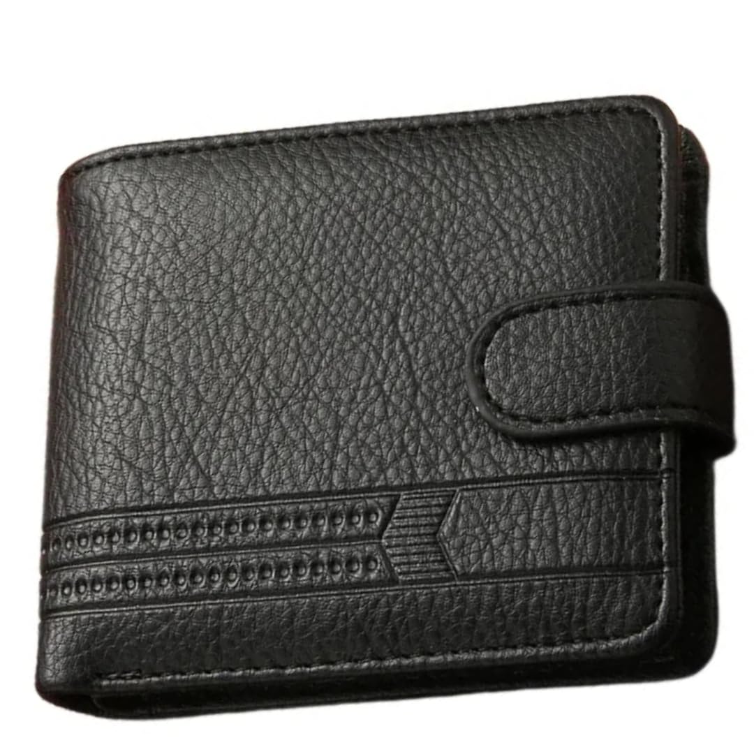 Amazon.com: Aaspad Wallet for Men Bifold Styles Fasten with Leather ...