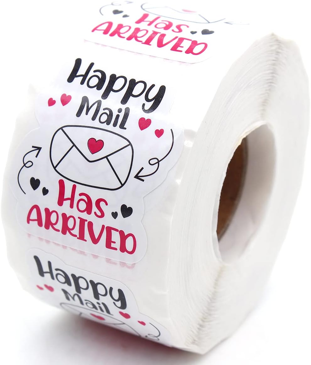 Amazon.com: EKSPLODI Happy Mail Stickers for Business Small Shops ...