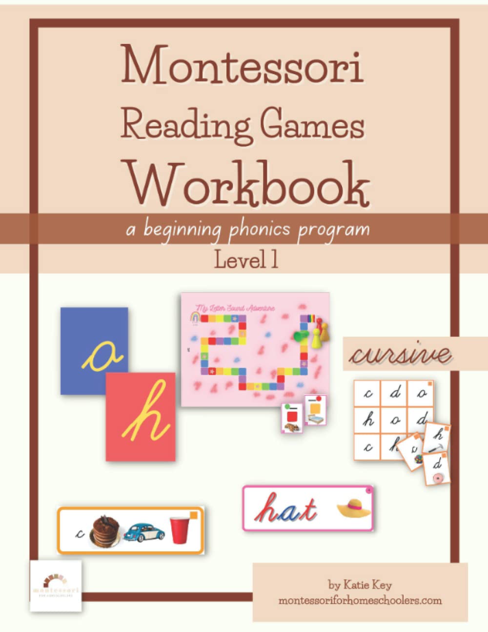 Amazon.com: Montessori Reading Games Workbook, Level 1 Cursive: A ...