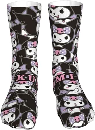 Amazon.com: ORPJXIO Socks Kuromi Anime My Melody Crew Socks for Women ...