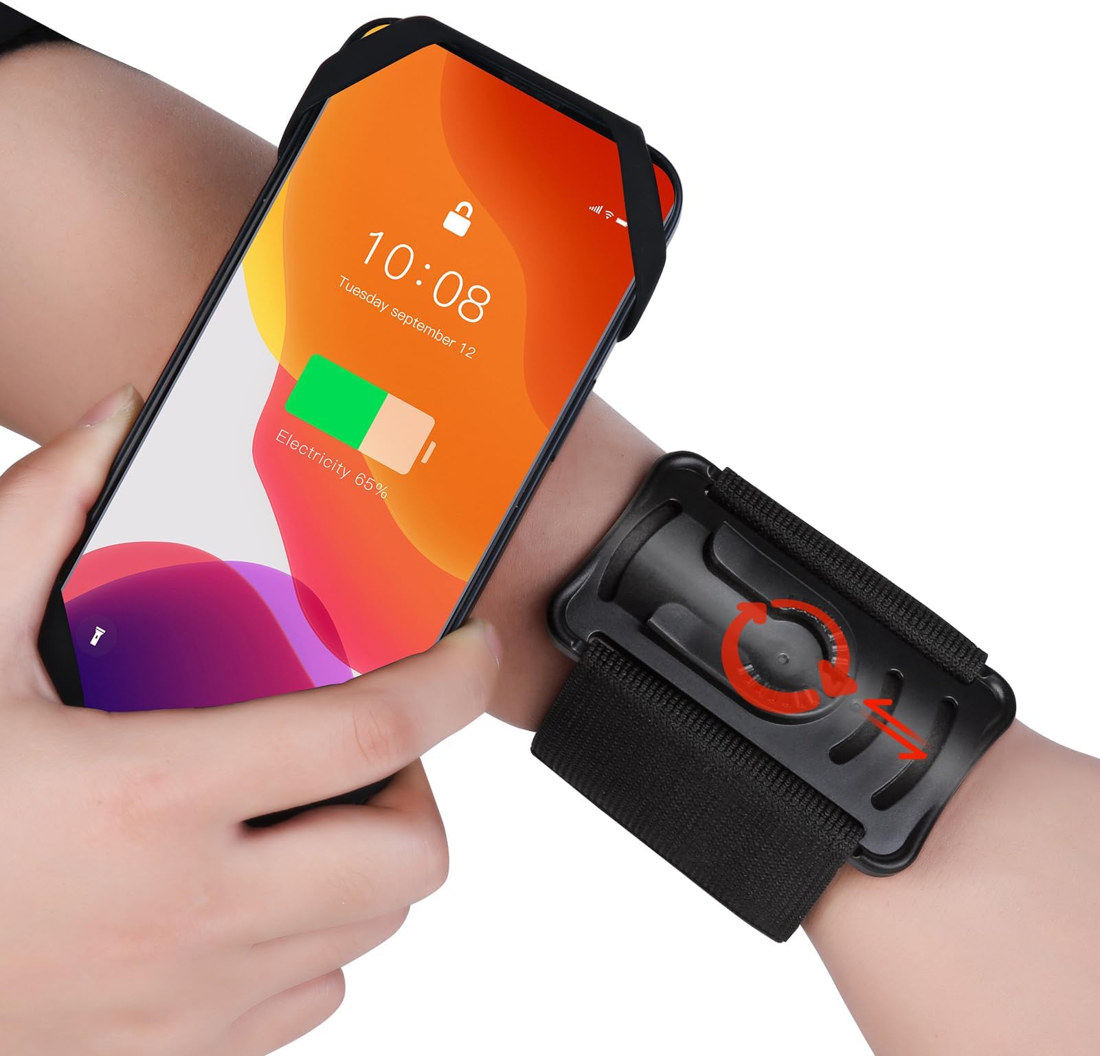 Amazon.com: VUP Wristband Phone Holder, 360° Rotatable Forearm Armband ...