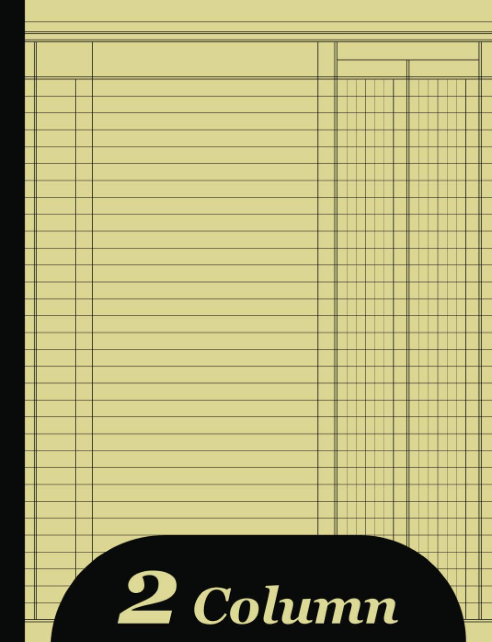 Account Book, 2 Column Ledger: Bookkeeping Record Book, Blank Two ...