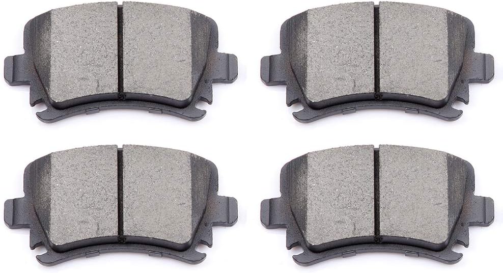 Amazon.com: Ceramic Brake Pads,SCITOO 4pcs Rear Brake Pads fit for Audi ...