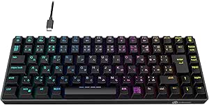 Amazon.co.jp: iClever G03 Gaming Keyboard, Red Axis, 88 Keys, RGB, Numeric Keypadless, 75% Size ...