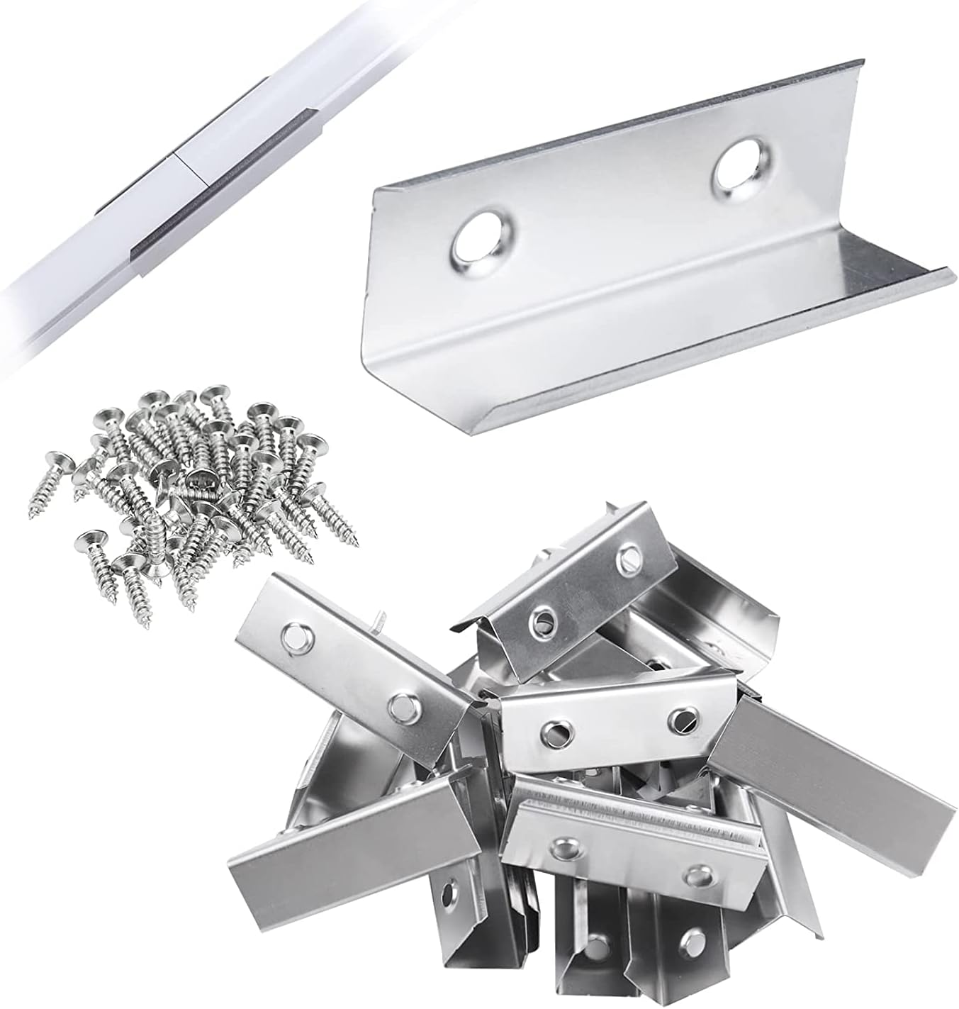 Muzata 20PACK V-Shape LED Channel Extension Connectors with 10Pack 3 ...