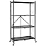 Simple Deluxe 3-Tier Heavy Duty Foldable Metal Rack Storage Shelving ...