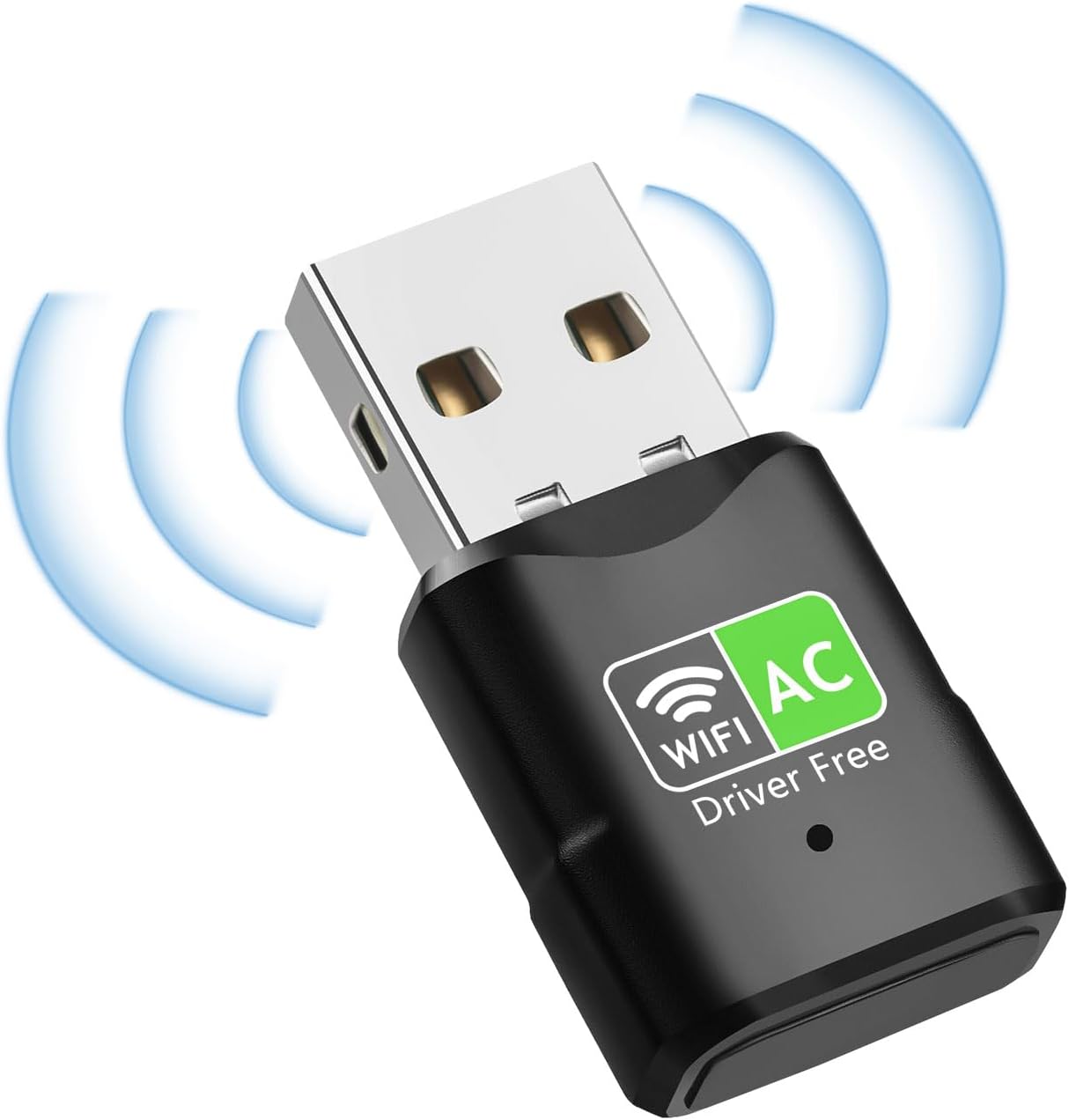 USB WiFi Adapter USB WiFi para PC, Adaptador WiFi AC650M(5.8GHz/2.4GHz ...