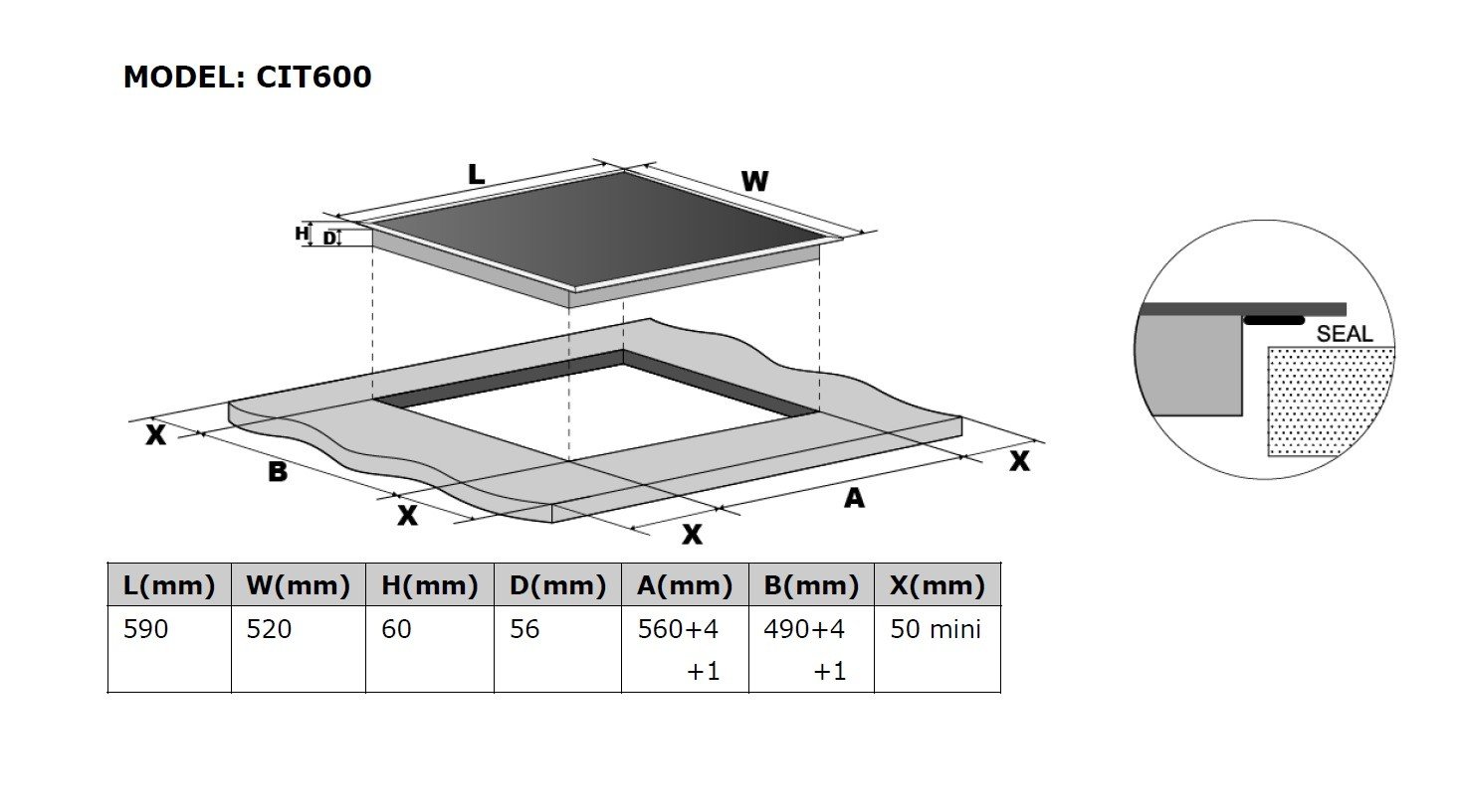 Buy Induction Hob & Downdraft Pack | Cookology CIT600 Induction Hob ...