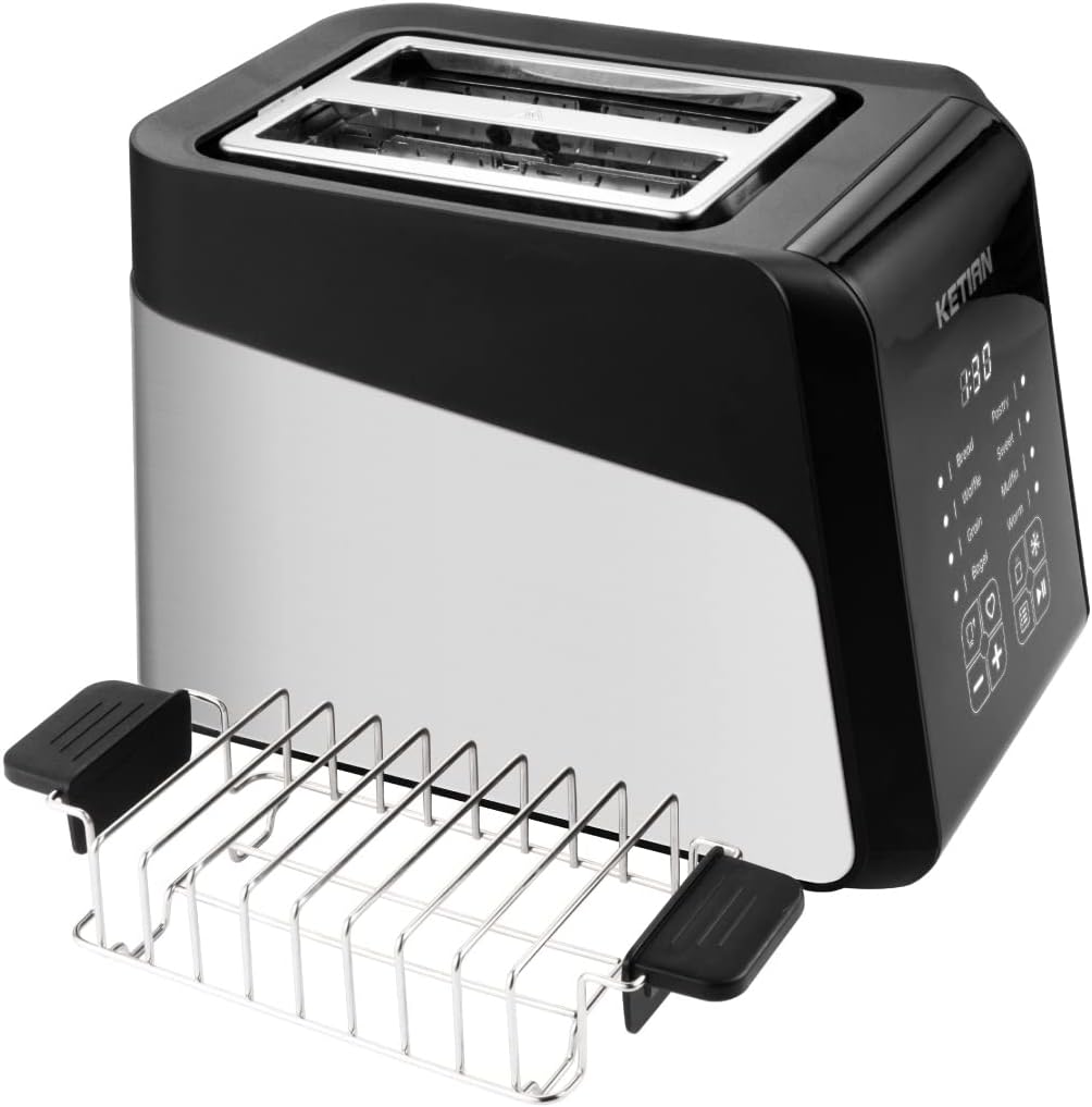 Smart Toaster mit Touchscreen, KETIAN 2-Scheiben Toaster ...