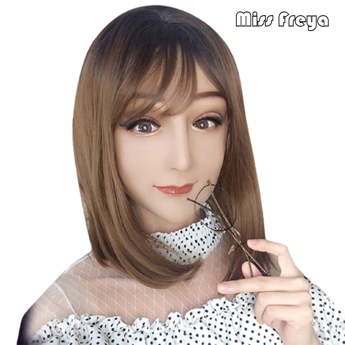 Buy Realistic Silicone Female Head For Crossdresser Transgender Cosplay ...