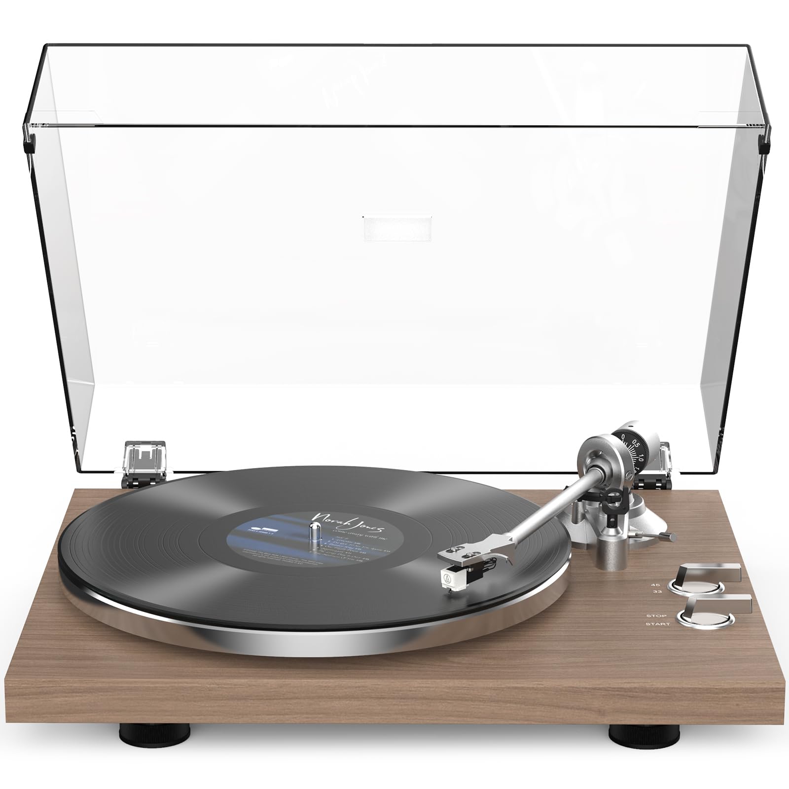 Amazon.com: Turntables Record Player with Wireless Output Connectivity ...