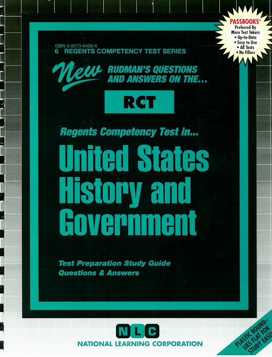 UNITED STATES HISTORY AND GOVERNMENT (Regents Competency Test Series ...
