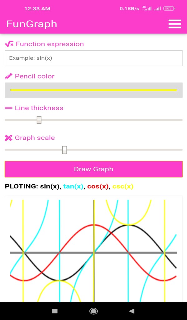 FunGraph - Offline Mathematic Function Plotter and Trigonometrical ...