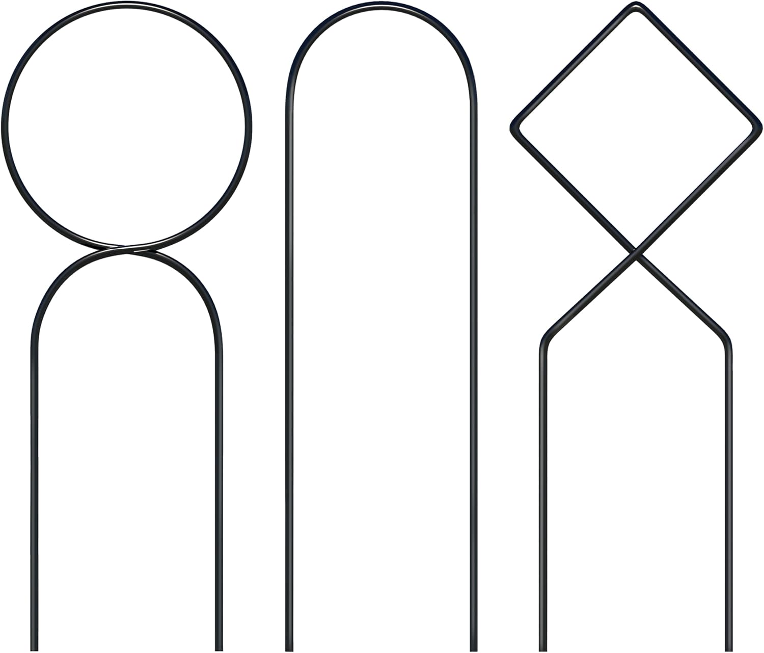 Amazon.com : WAVY STUDIO 3-Piece 18" Black Metal Trellis for Indoor ...