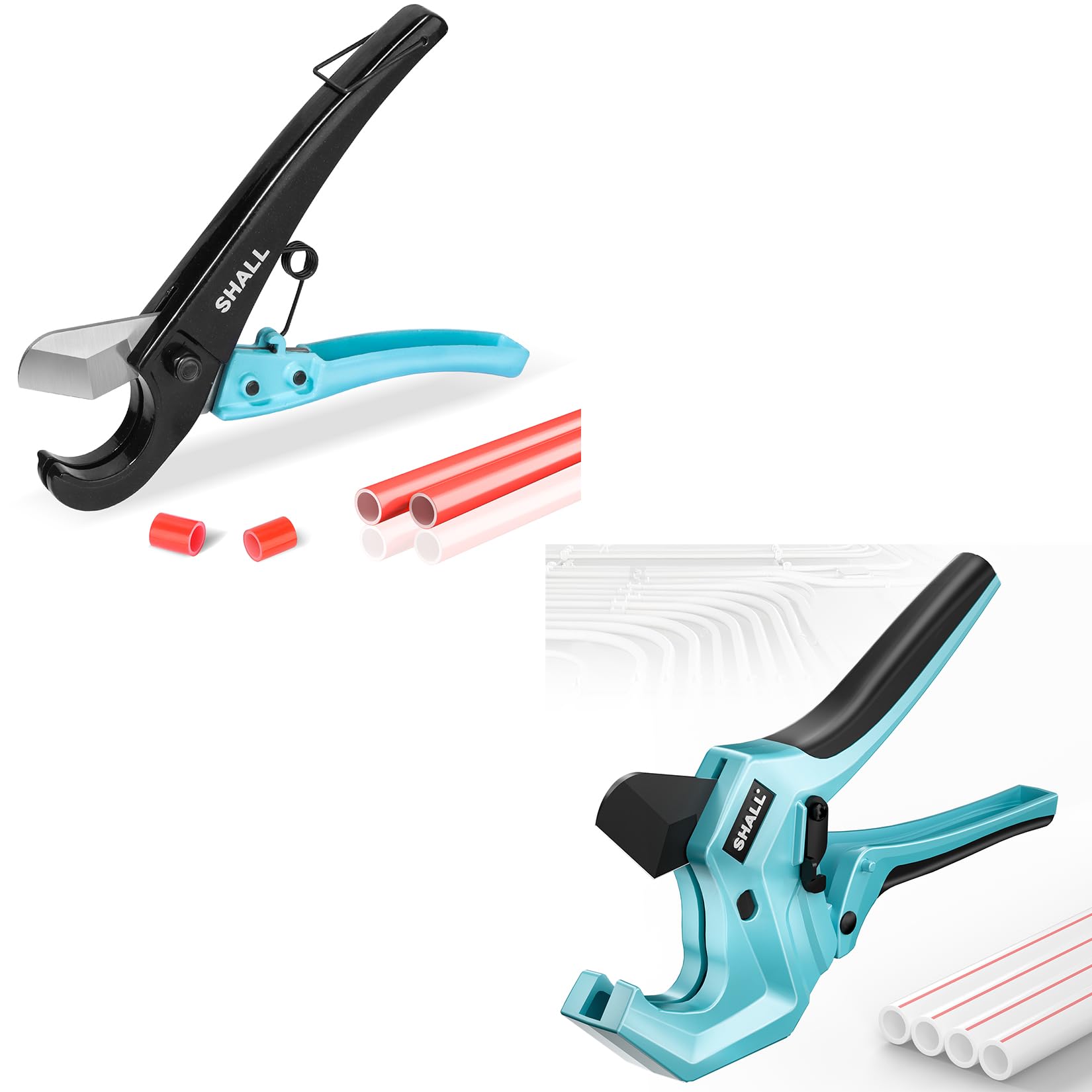 SHALL 2-1/2'' PVC Pipe Cutter & PEX Pipe Cutter Set - Amazon.com