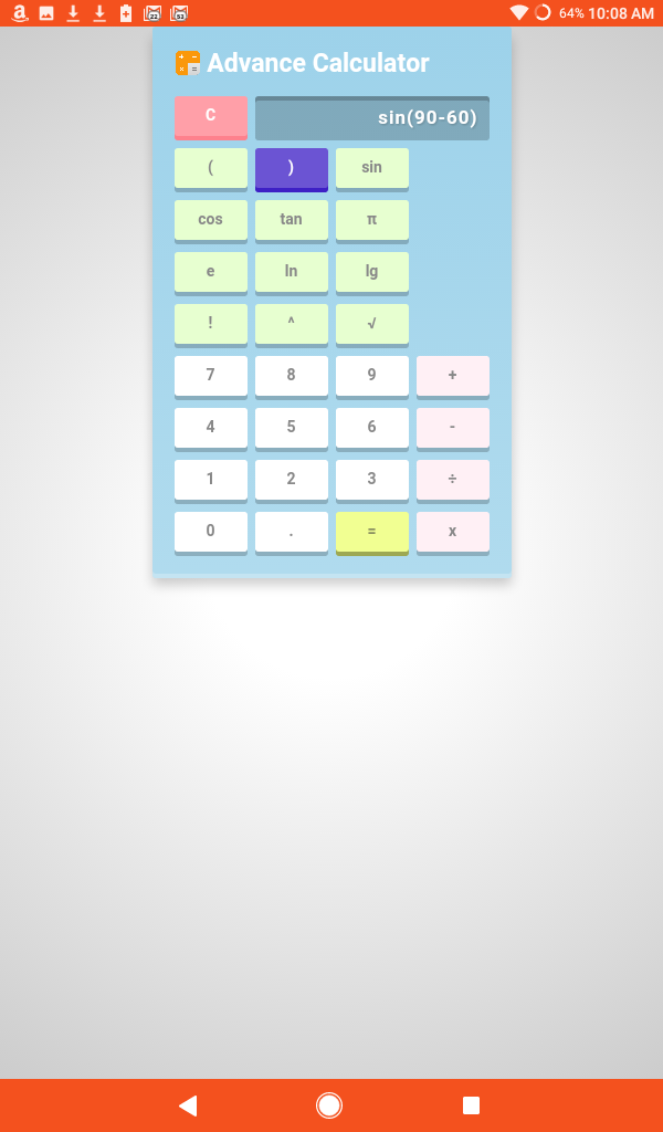 Advance Calculator - App on Amazon Appstore