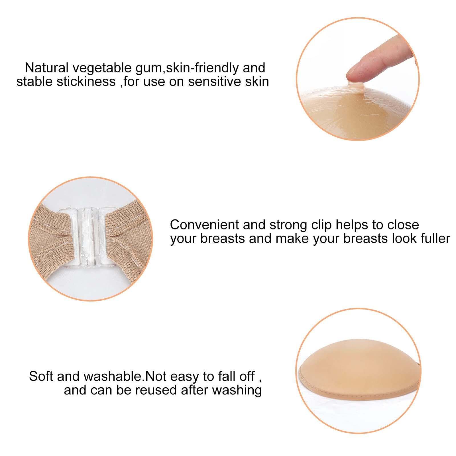 Snapklik.com : Sticky Bra Push Up Strapless Bras For Women Adhesive ...