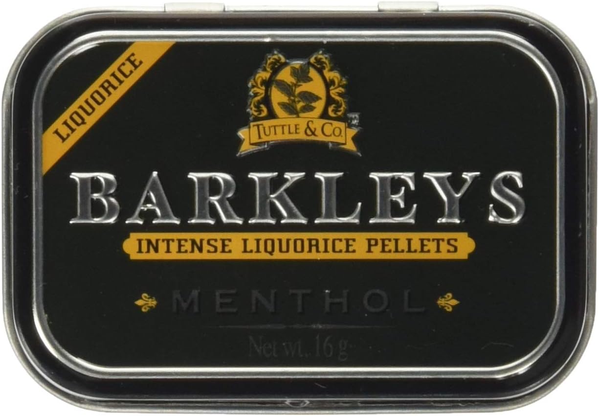 Barkleys Menthol Liquorice Pellets, 16 g : Amazon.co.uk: Grocery