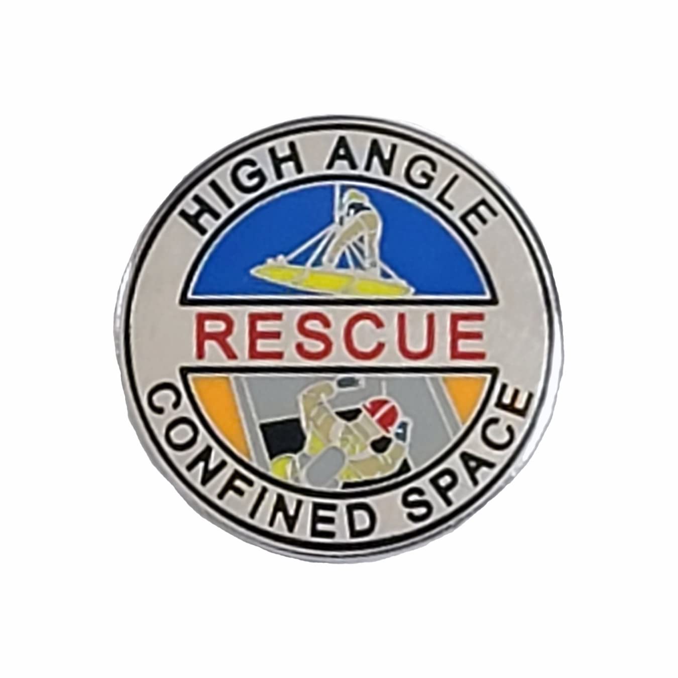 Amazon.com: High Angle Confined Space Rescue Lapel Pin Firefighter Fire ...