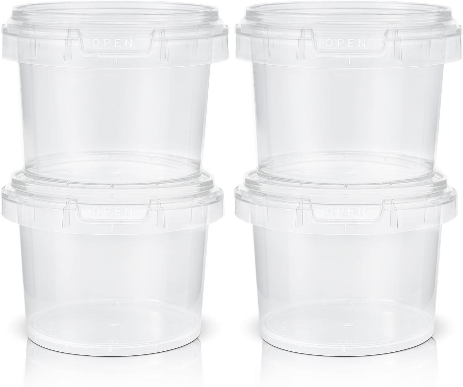 Amazon.com: DEMORA Heavy Duty Freezer Containers for Soup, Reusable ...