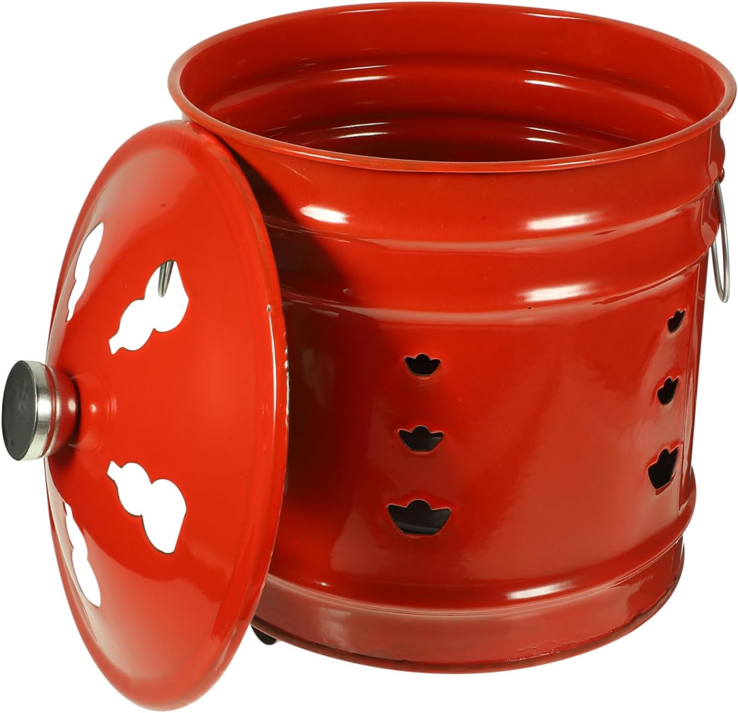 Amazon.com : DOITOOL Small Burning Bucket Incinerator Barrel with Lid ...