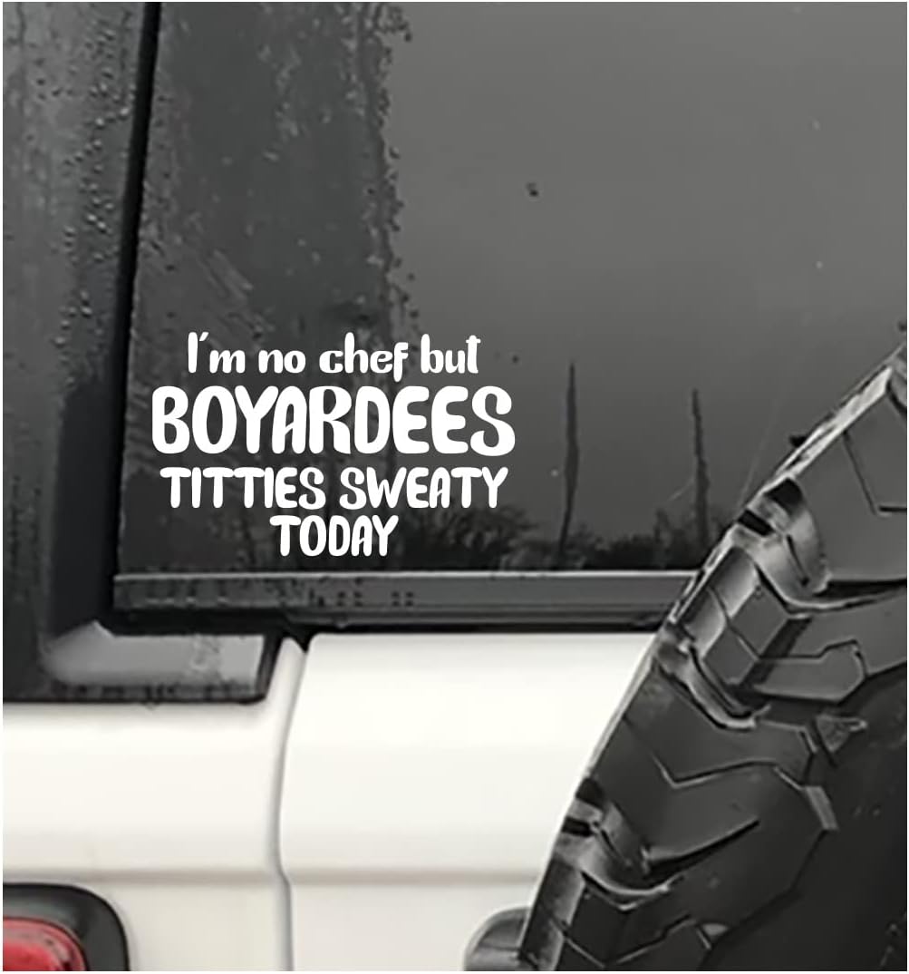 Amazon.com: IM NO Chef BUT BOYARDEE Titties Vinyl Decal CAR Truck ...