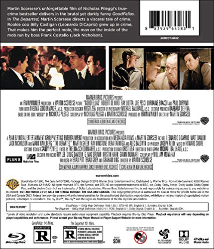 Goodfellas/Departed (DBFE) (BD) [Blu-ray] - SantaBILT®