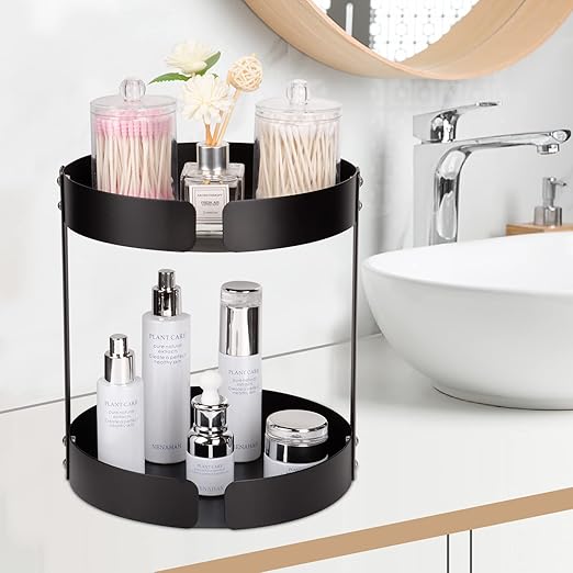 Amazon.com: Hihotiner 2 Tier Bathroom Countertop Organizer, Stainless ...