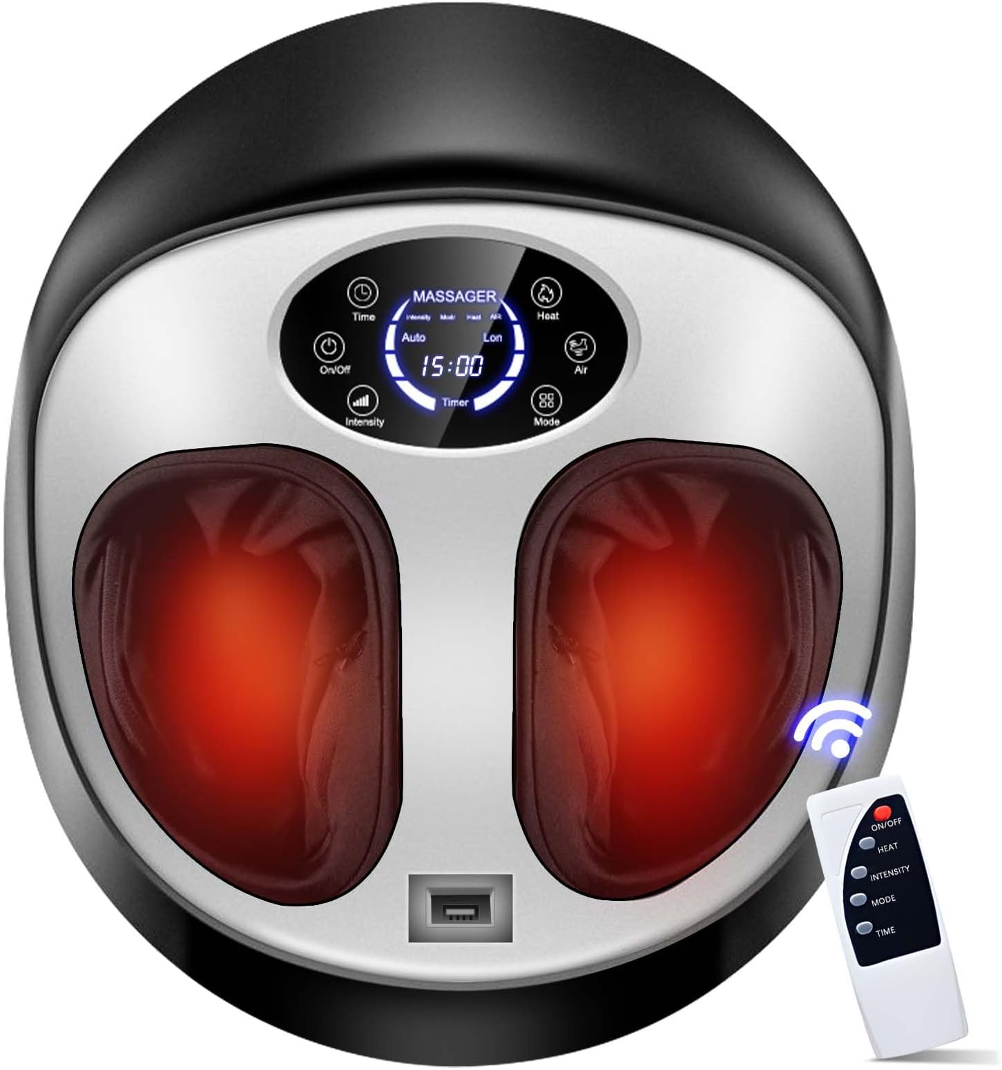 Amazon.com: CuPilLo Foot Massager with Heat & Shiatsu, Electric Heated ...