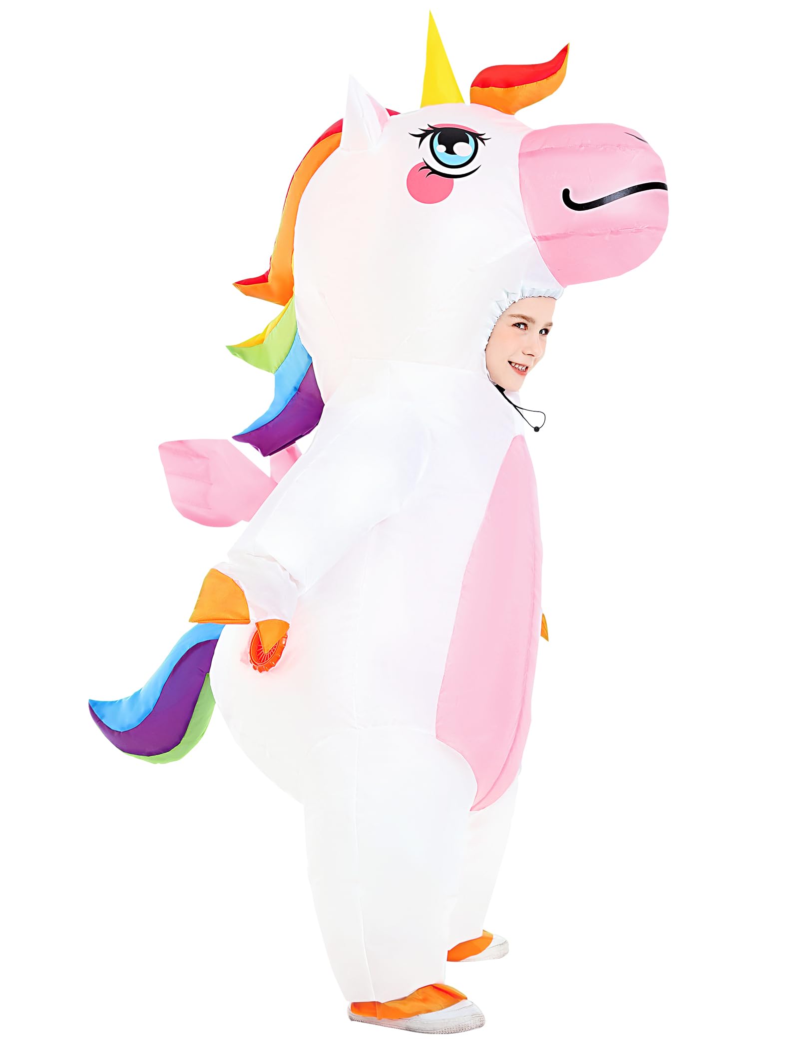 Inflatable Unicorn Costume for Girls Blow Up Costumes Kids Cute Pink ...