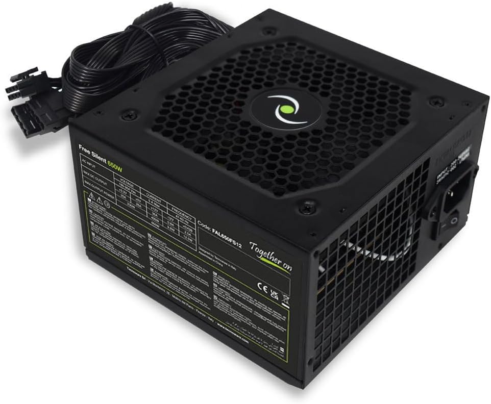 Tecnoware ATX-Netzteil 650W für PC - Leises Lüfterrad 12 cm ...