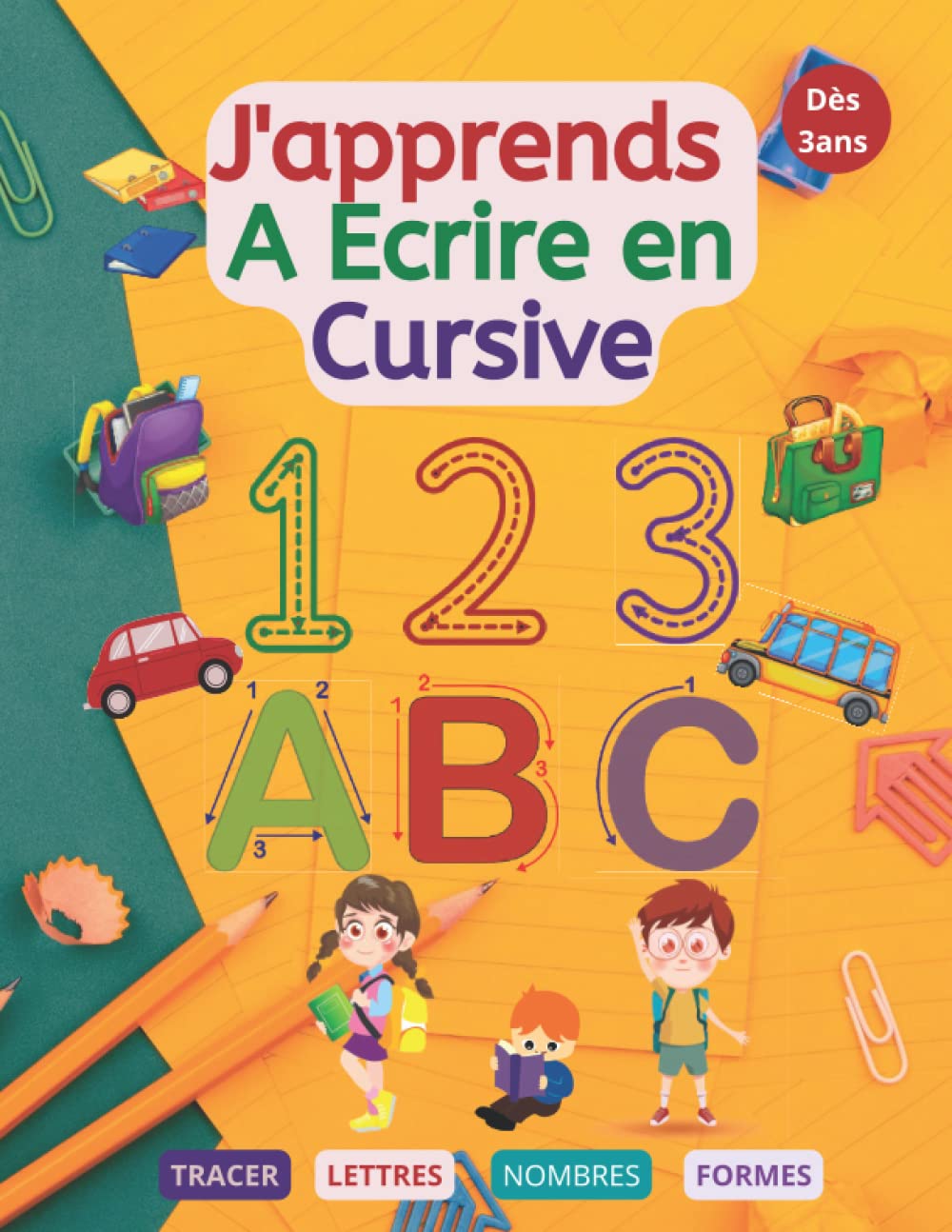 Japprends A Ecrire En Cursive Apprenons A Tracer Majuscules Et ...