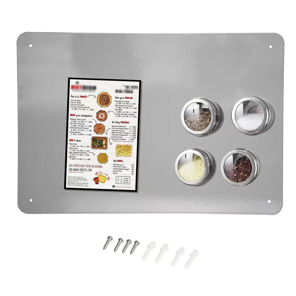 Kingin Magnet Bulletin Board 18" x 12" Display Magnetic Poetry, Spices ...
