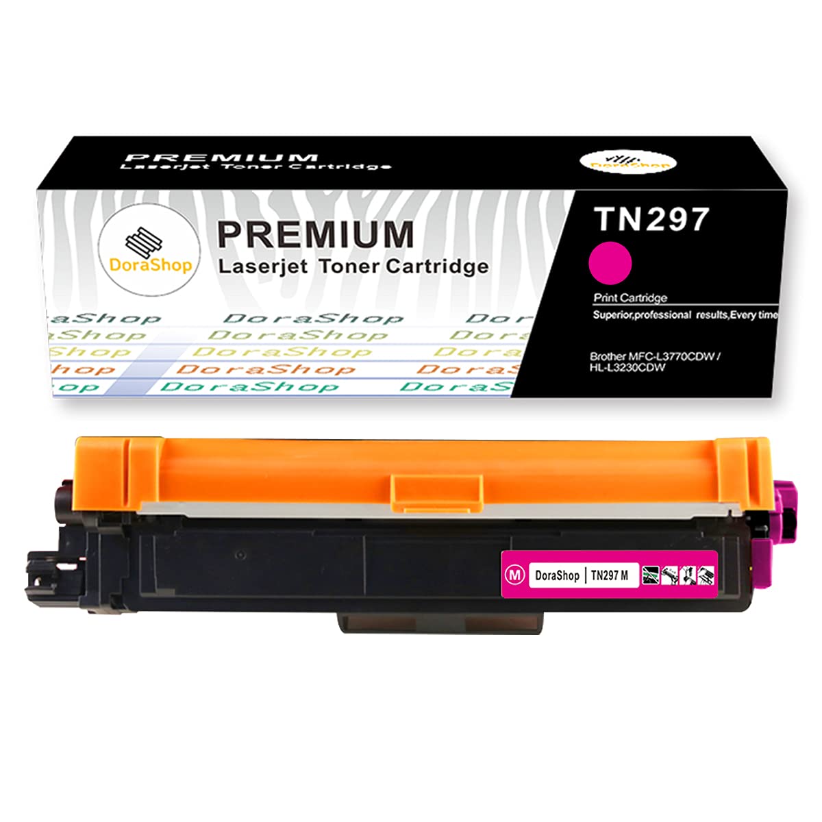Amazon.co.jp: 【Amazon.co.jp限定】Brother ブラザー用 TN-297M （マゼンタ1本) 大容量 互換トナーカートリッジ 「1本セット」 対応機種：MFC ...