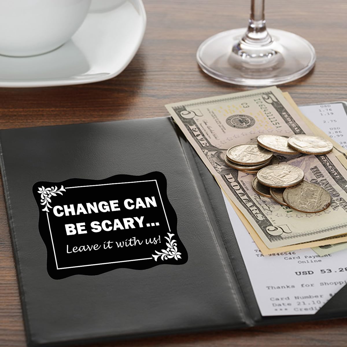 Cash Tip Encouragement Stickers Ultimate Tipping Sticker 4-Pack - Funny ...